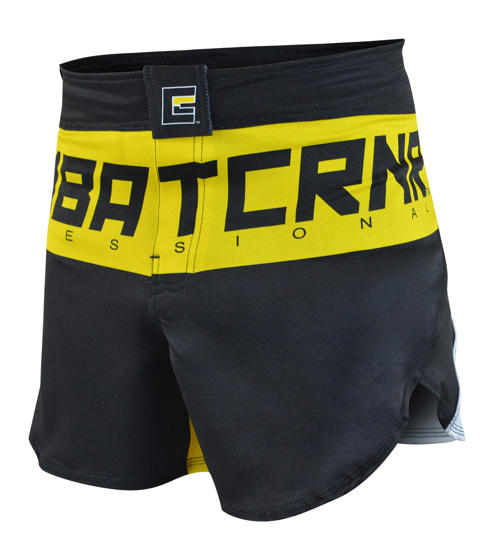 Shop Combat Corner Supreme Hybrid Fight Shorts (Yellow) MMA FIGHTLAND ...